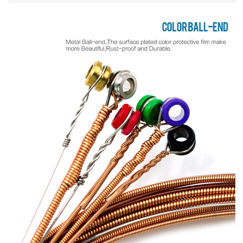Orphee Series SA37 SA38 SA39 Acoustic Guitar Strings Set Professional ...