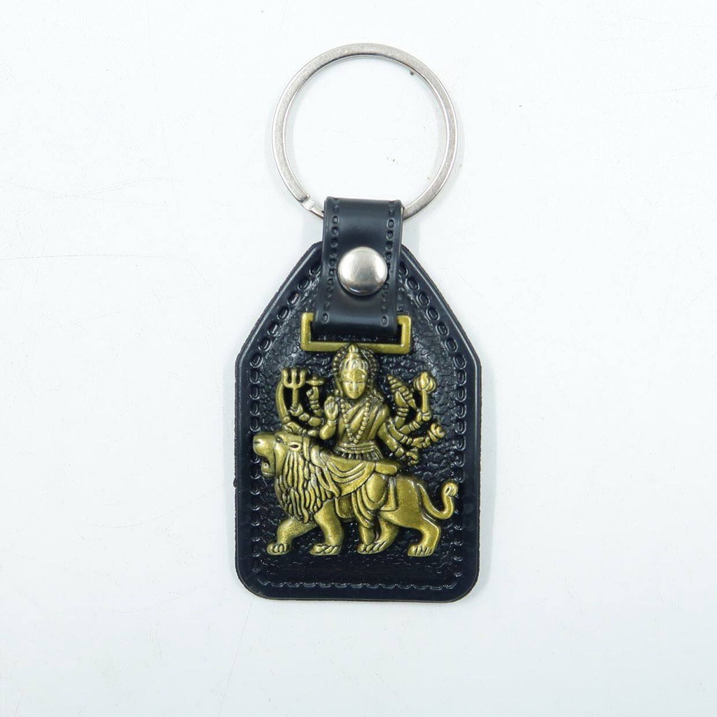 Mix Gods Leather Metal Hanuman Durga Keychain - Various Designs ...