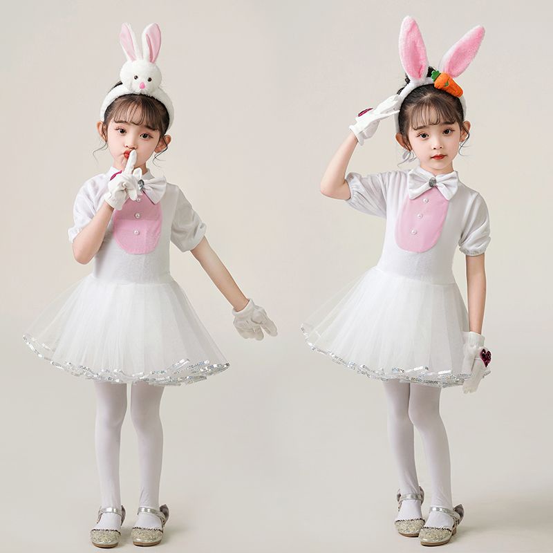 Ready Stock Children's Bunny Rabbit Performance Costume Dress For Kids ...