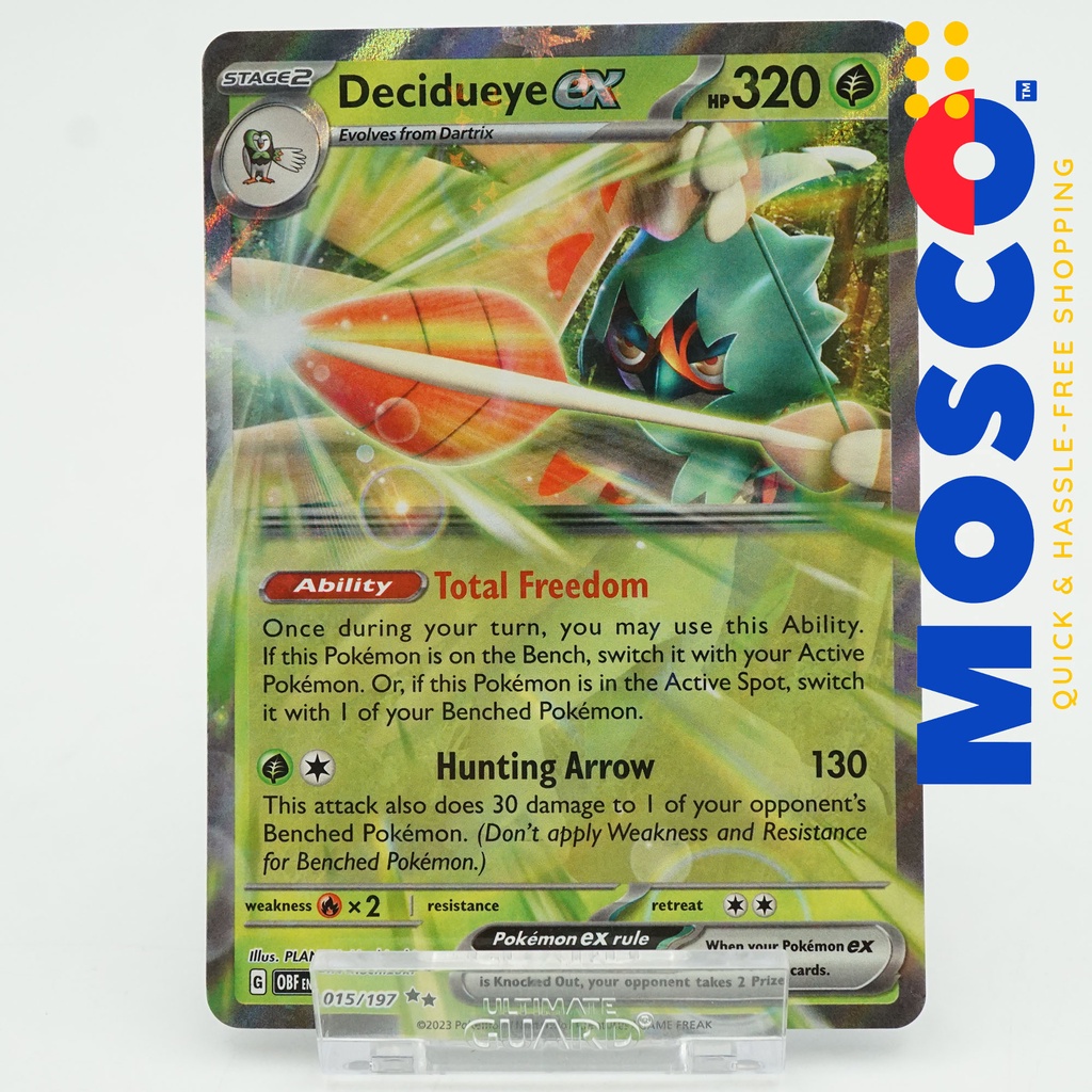 Decidueye ex - 015/197 - Ultra Rare Obsidian Flames | Pokemon TCG ...