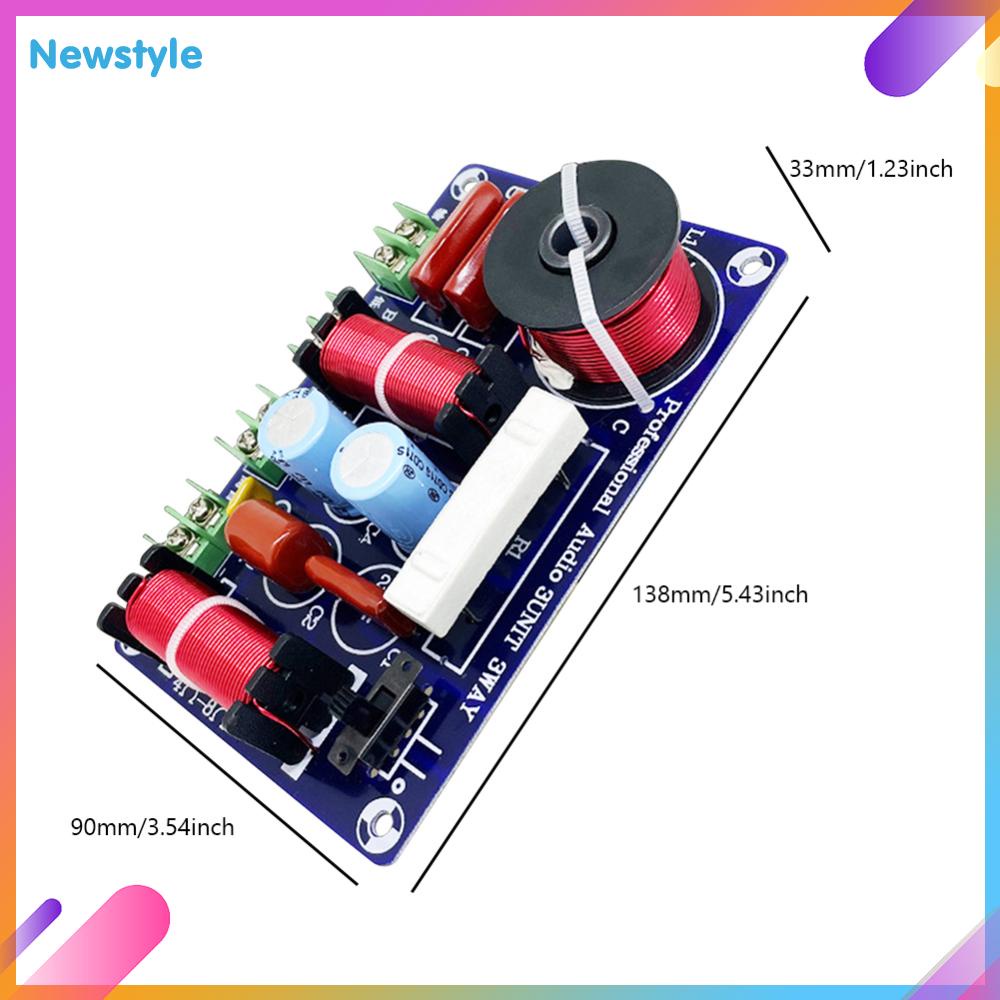 250W 3 Way Speaker Crossover Circuit Treble Midrange Bass Frequency Divider Kit | Shopee Philippines