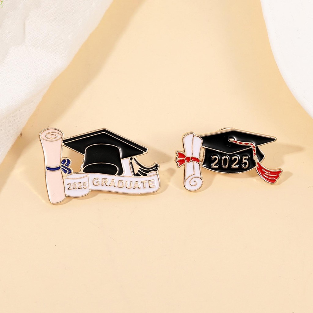 Graduation Cap School Student Lapel Pin Class of 2025 Doctoral Hat ...