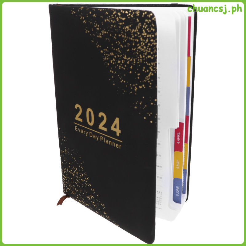 2024 English Calendar Notebooks for Work Daily Planner Spiral Academic ...