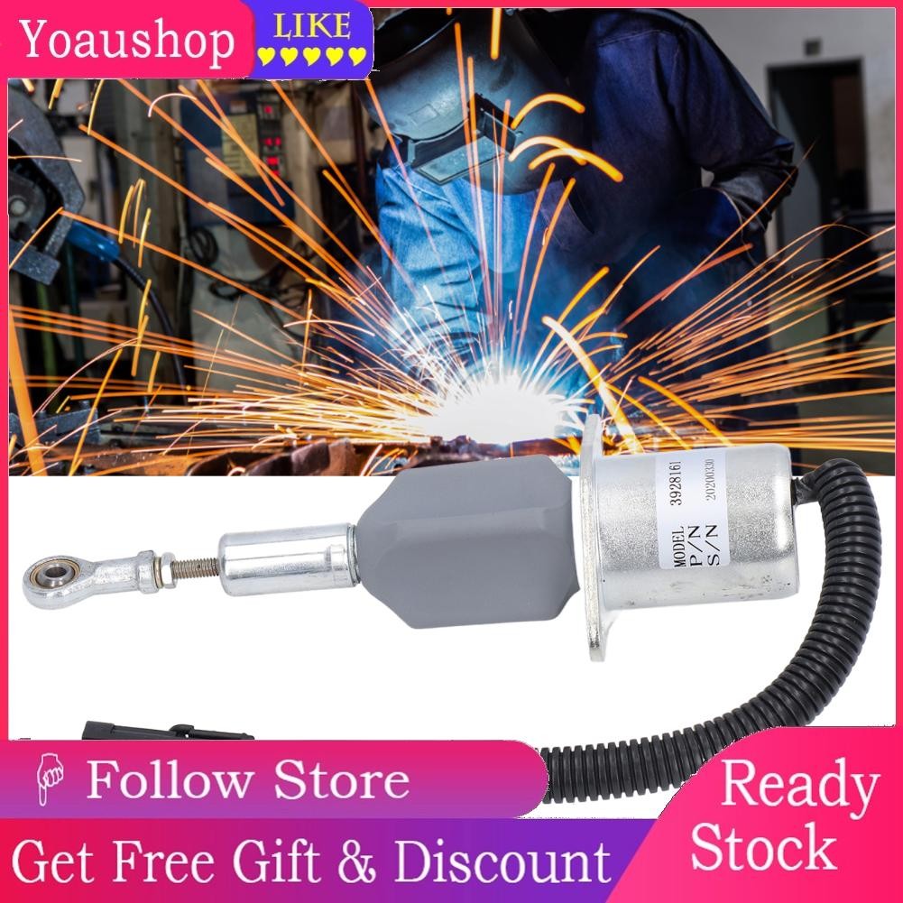 Yoaushop 24V Fuel Shutdown Solenoid Replacement Flameout Valve 3928161 ...