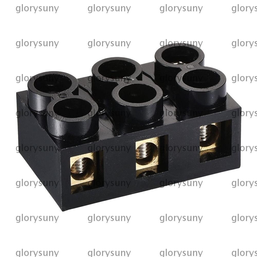 GLORYSUNY Terminal Block, Dual Row 500V Screw Electric Barrier Strip ...