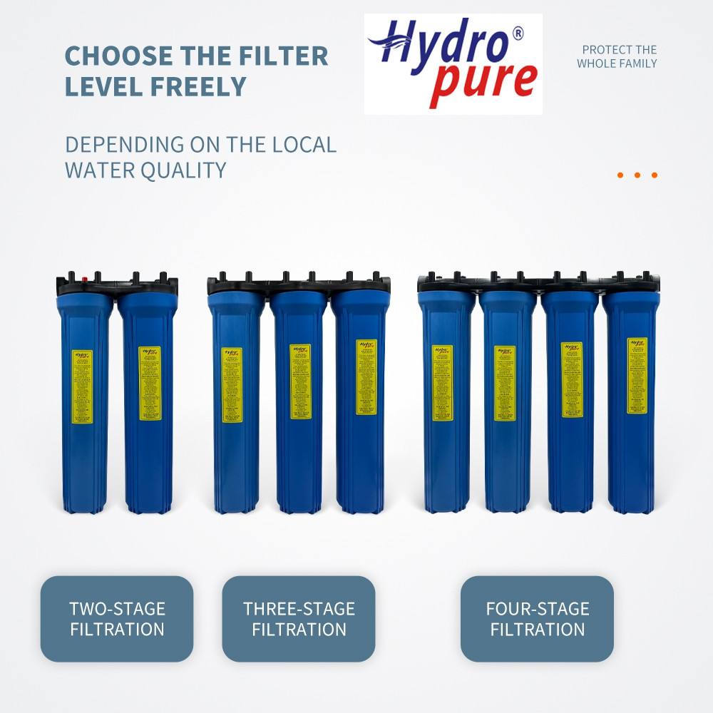 Hydropure 2/3/4 Stages 20 inch Deep Well Water Filter Housing Complete ...