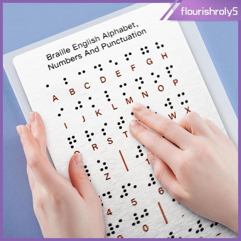 [Flourishroly5] Braille Alphabet Board Braille Board Supplies Braille ...
