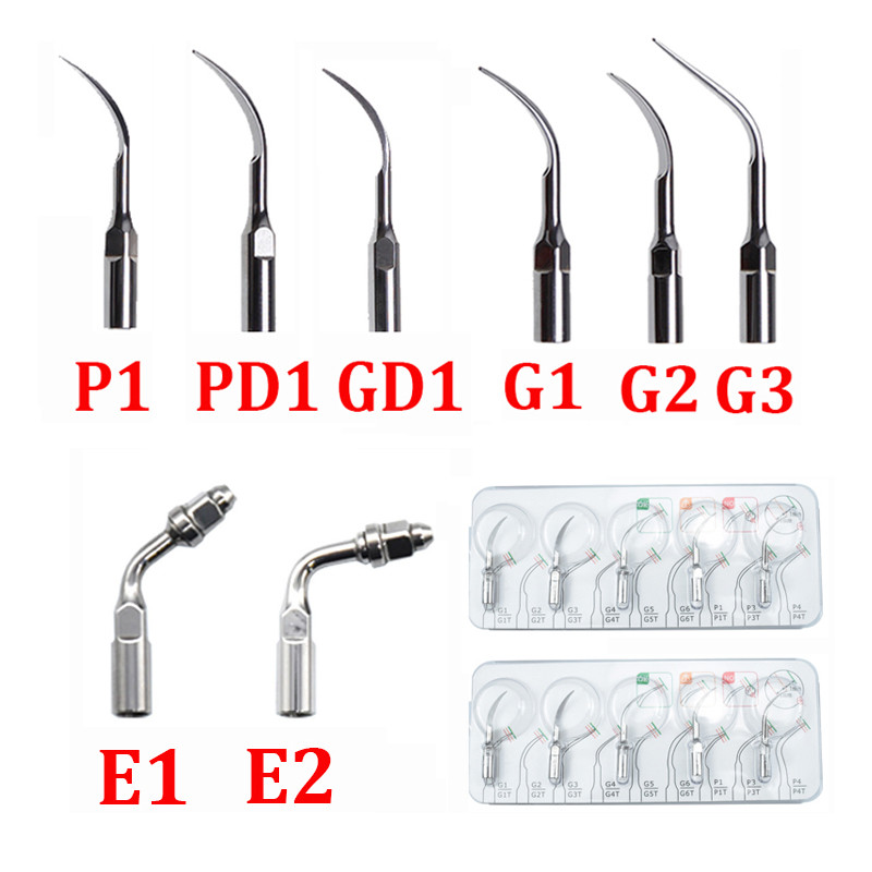 5PCS Dental Scaler Tips Fit EMS Woodpecker DTE Ultrasonic Scaler ...