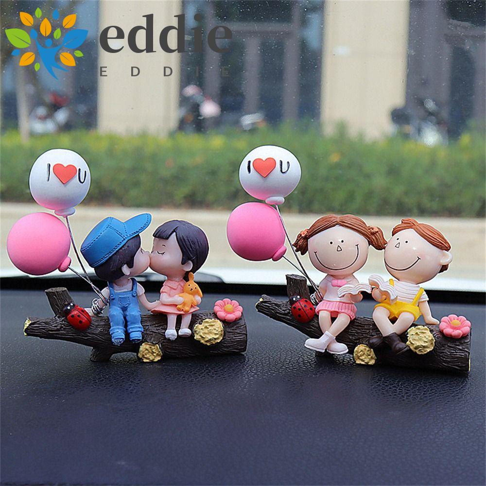 26EDIE Car Ornament Cute Home Decor Anime Couples Action Figure Center ...
