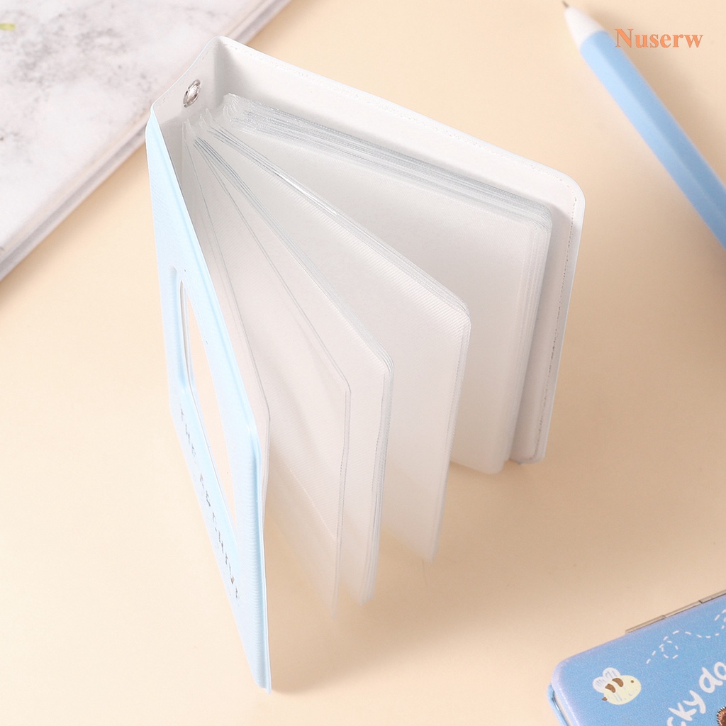 NUSERW 3 Inch Mini Retro Envelope Photo Album 40 Pockets KPOP Photocard ...