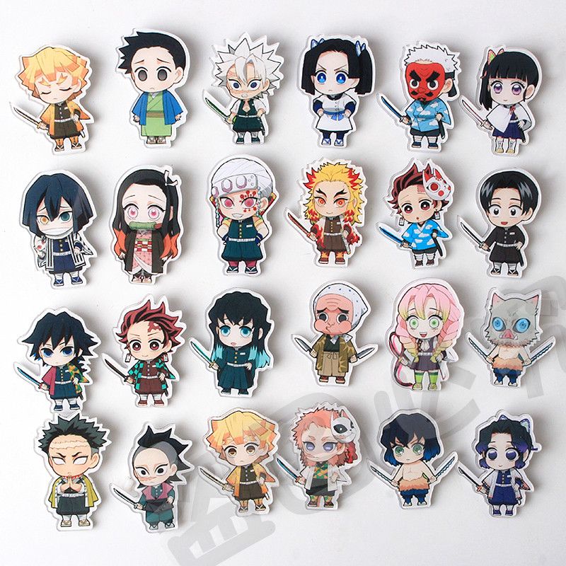 Demon Slayer Brooch Anime Peripheral Q-version Tanjirou Inosuke Giyuu ...