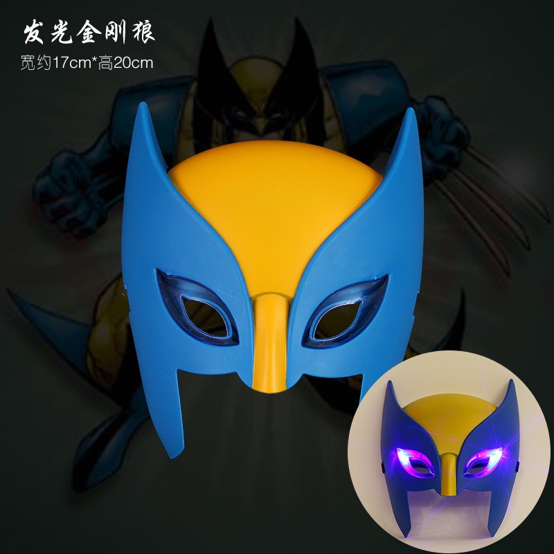 Spiderman Light Up Mask Superhero Cosplay LED Mask Darth Vader Hulk ...