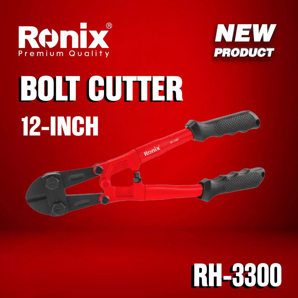 Ronix RH-3300 bolt cutter 12 inch cut wires, chains, and cables jaws ...
