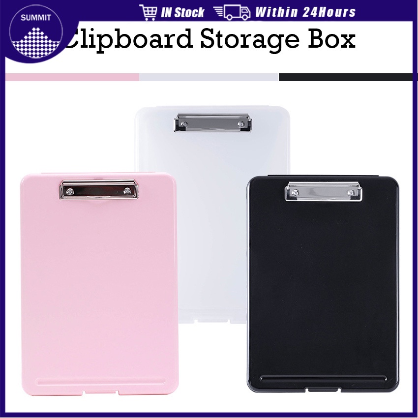 Multifunction 2 in 1 Clipboard Writing Board A4 Plastic Storage File ...