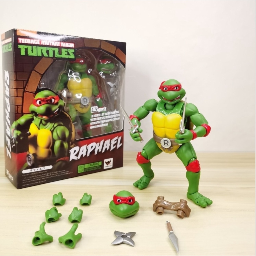 S H Figuarts Teenage Mutant Ninja Turtles Articulado Leonardo Raphael ...