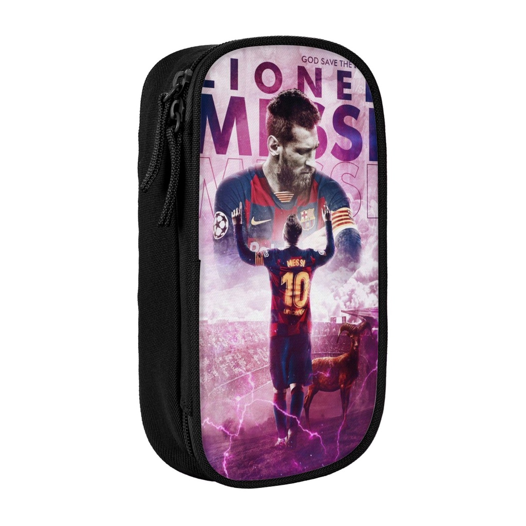 Messi 3D Graphic Kids Cartoon Pencil Bag Youth Pen Case Travel ...