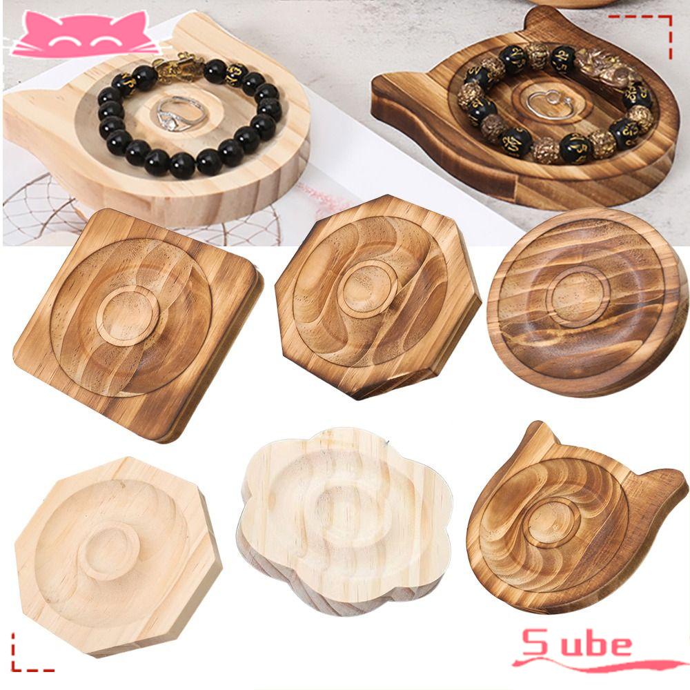 SUBE Handstring Bracelet Display Stand, Wooden Design Craft Storage ...