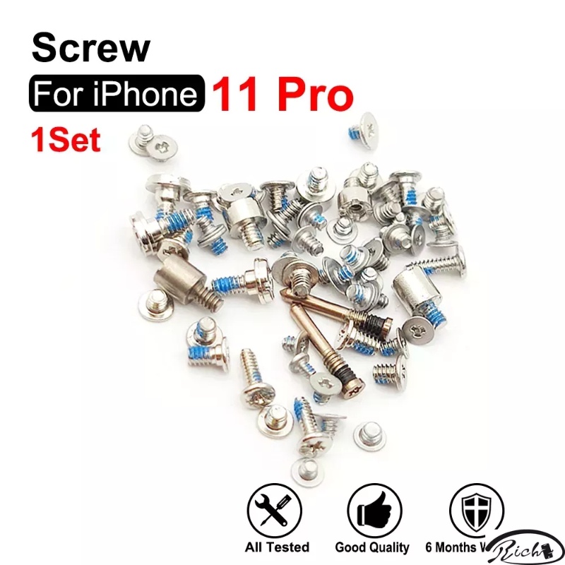 Full Set Of Screws For iPhone 11 Pro Middle Bottom Frame Inside ...