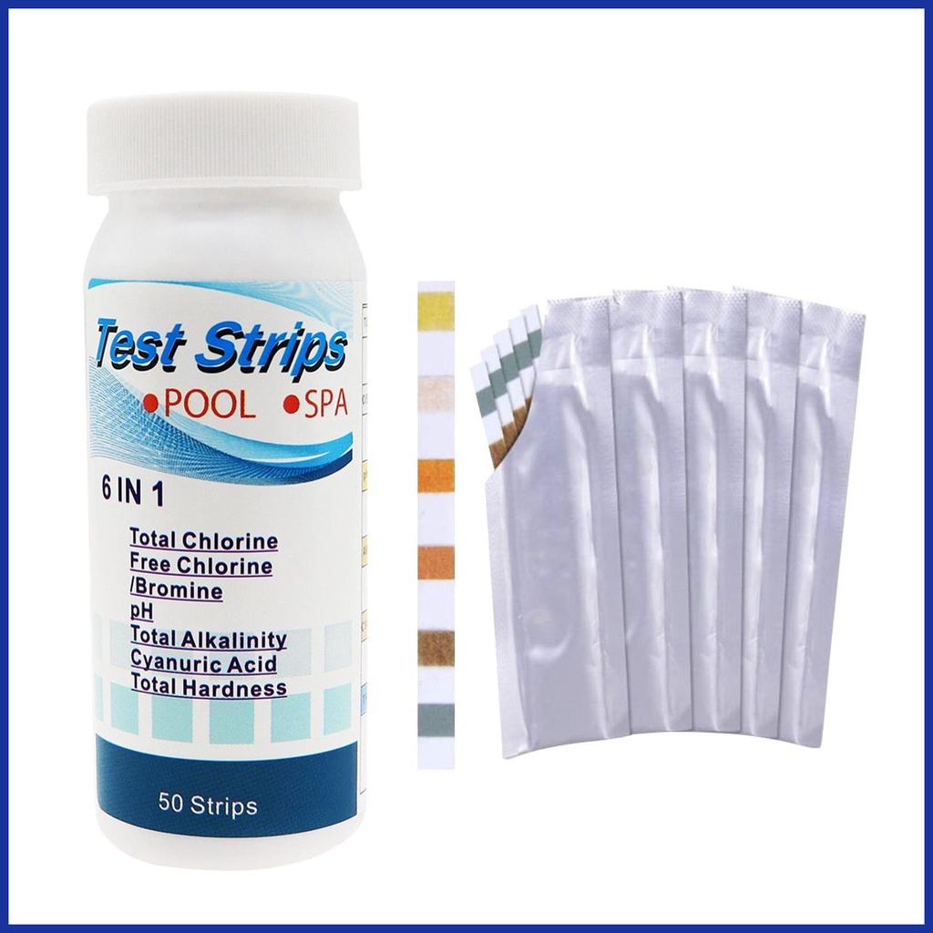 Spa Test Strips for Hot Tub 6 in 1 Quick and Accurate Pool Test Strips ...