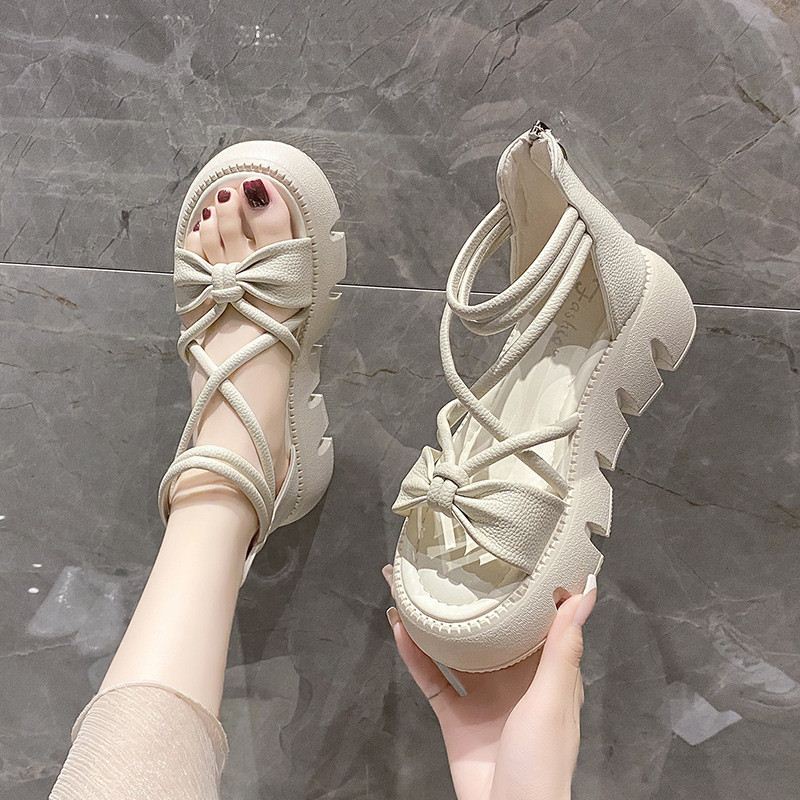 Sandals Female Students Korean Version Flat Bottom Big Children Girls ...