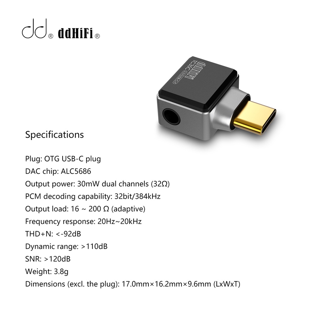 DD ddHiFi TC35C USB-C to 3.5mm Headphone Adapter & Lossless Music ...