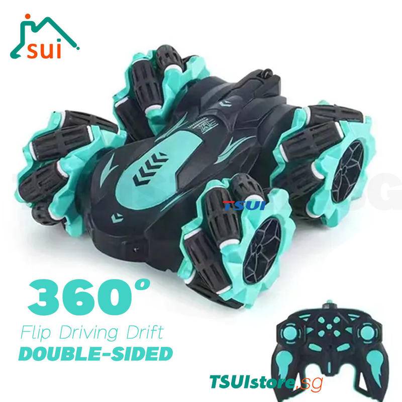 4WD RC Car Drift Stunt Car 360 Degree Rotating Remote Control Gift ...