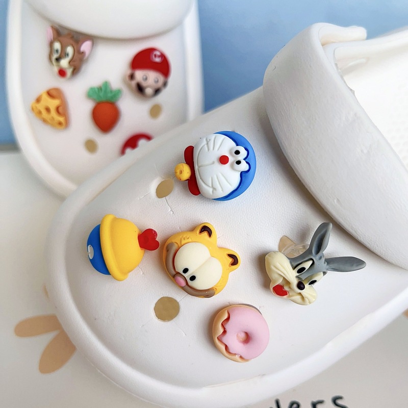 Cute Cartoon Figule Doraemon Series Crocs Jibbitz Resin Accessories ...
