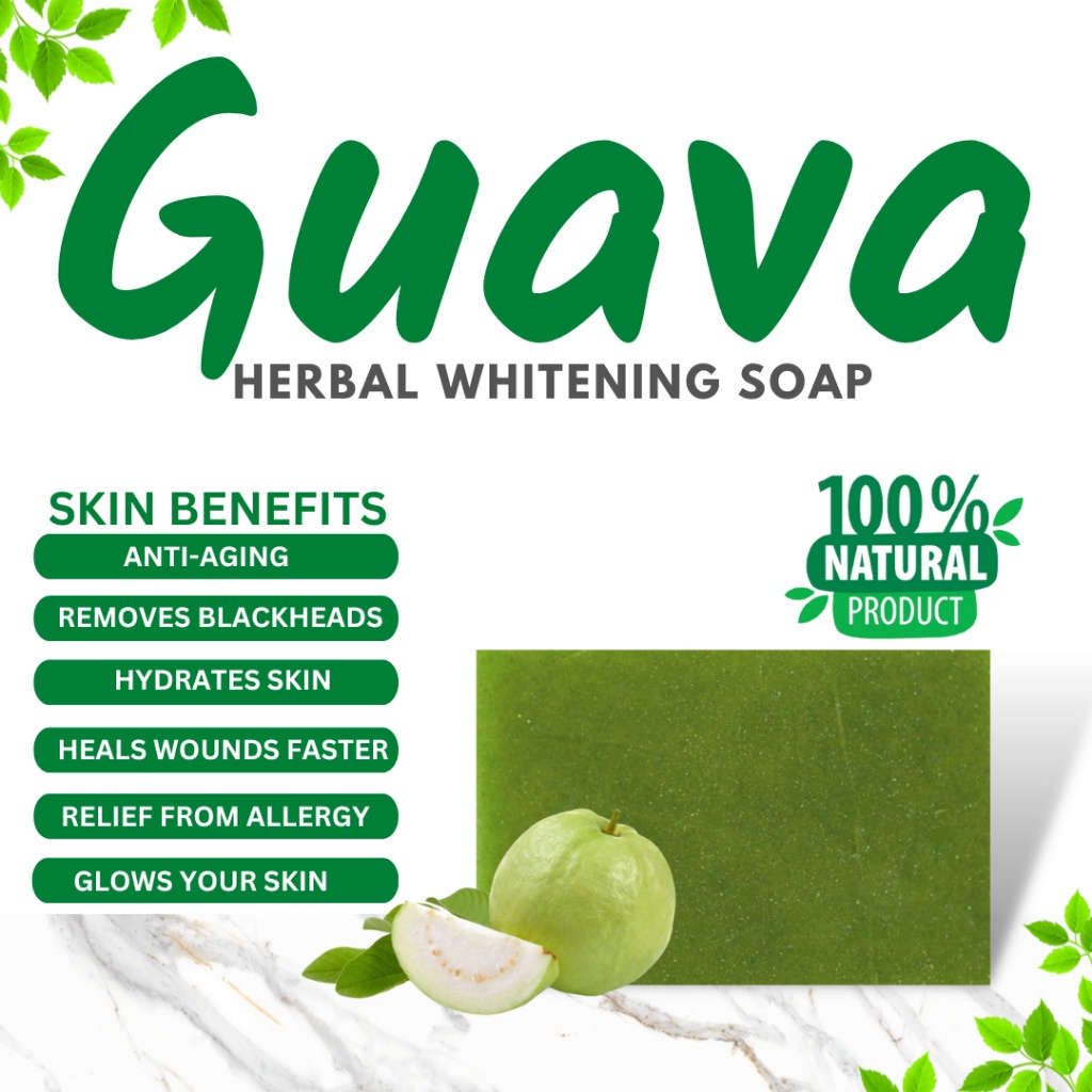 GUAVA HEALING WHITENING HYDRATING ANTI-ALLERGY HEALS WOUNDS ANTI-ACNE ...