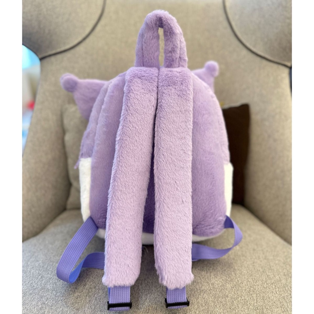 Cute Furry Plush Backpacks Bag Kuromi Girls Backpacks | Shopee Philippines