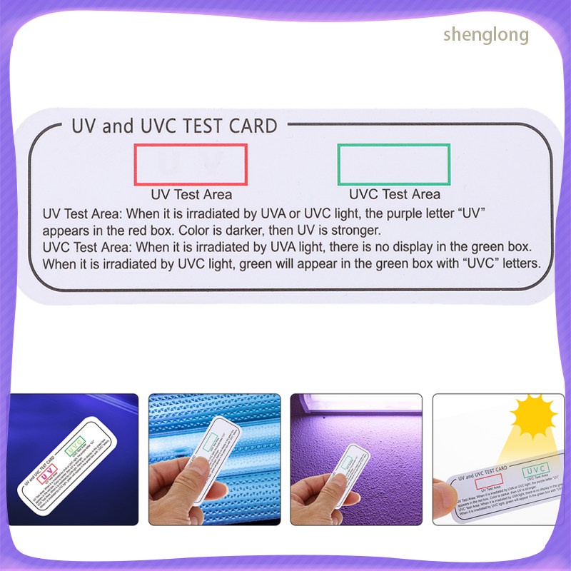 UV Indicator Cards Test Light Effect Tester Uvc-uva Tools Testing Strip ...