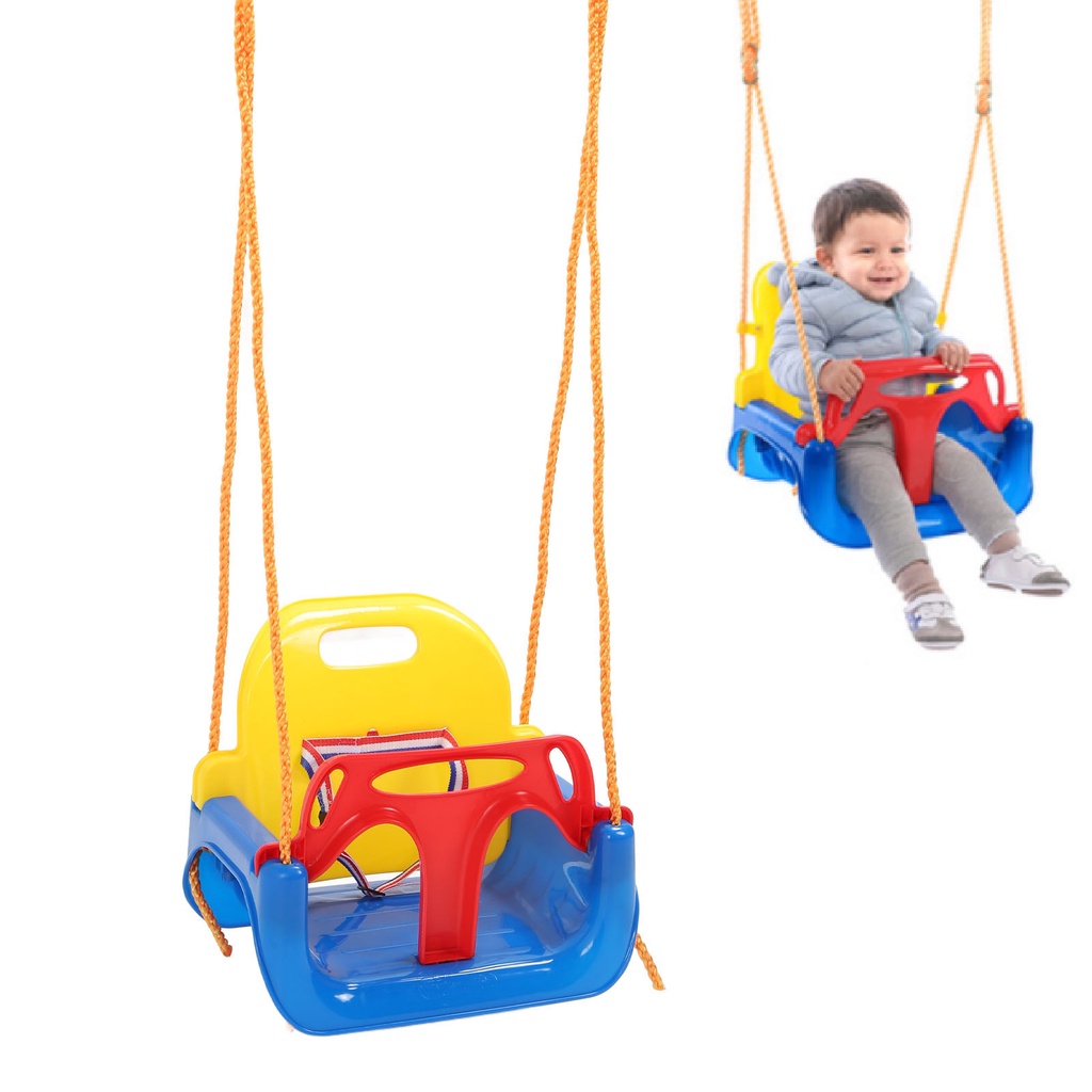 HEO~3 In 1 Toddler Swing Set Baby Swing Seat Anti Flip Snug Secure ...