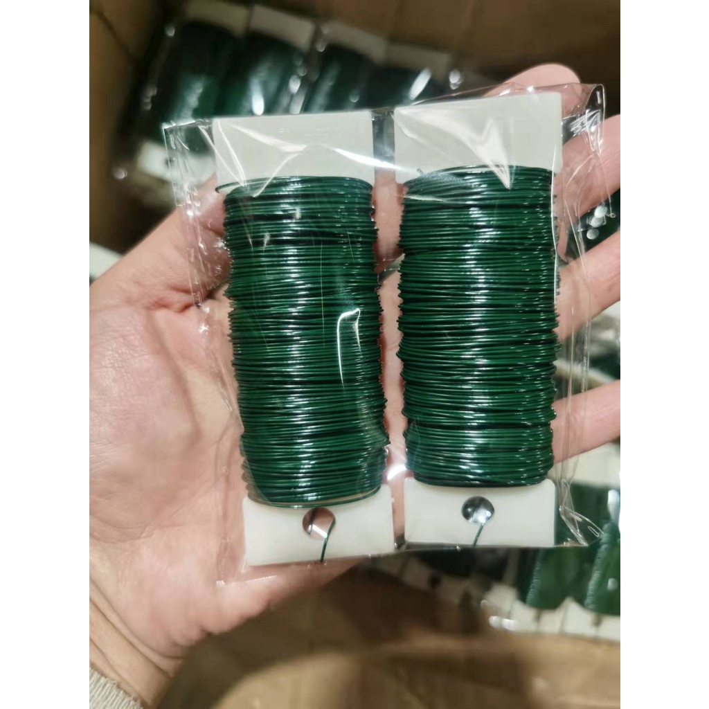 Green Plastic Board Colored Metal Wire 35 Meter Christmas Flower Pole ...