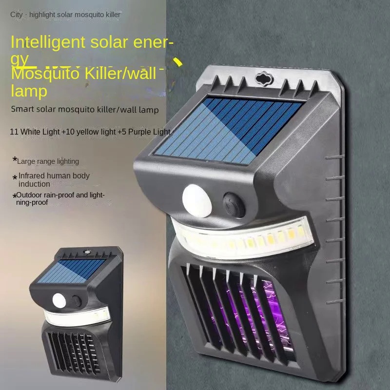 New Solar Mosquito Lamp Courtyard Lighting Outdoor Waterproof Human ...