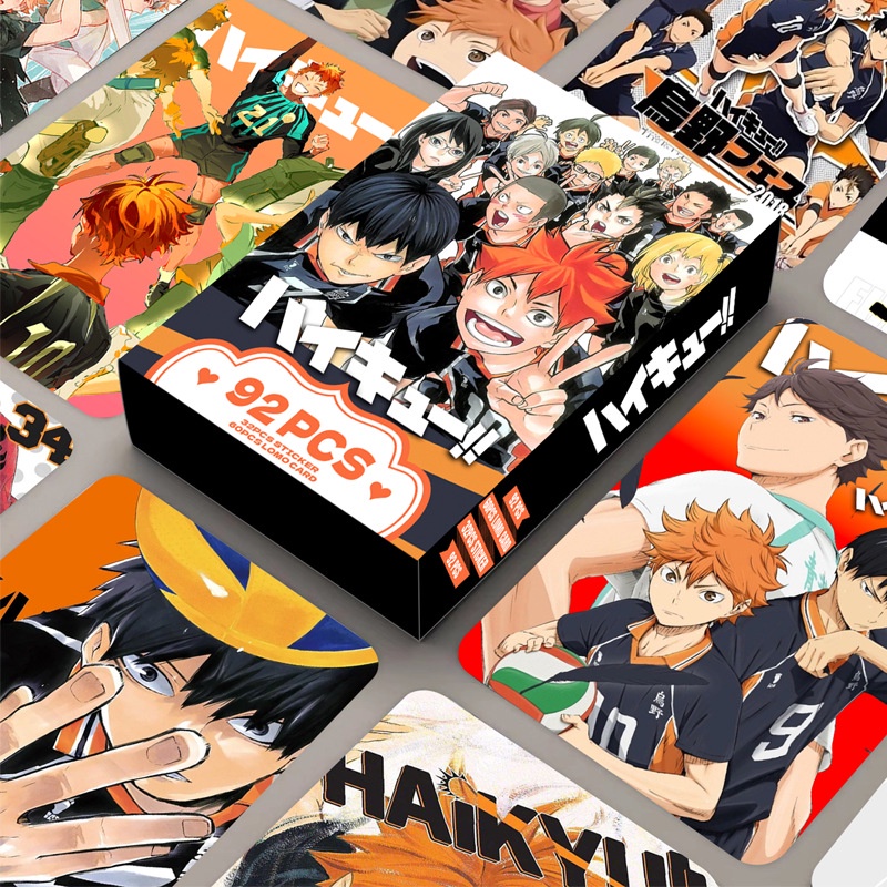 Haikyuu!! Lomo Card Photocard Postcard Stickers 92pcs/box for Anime and ...