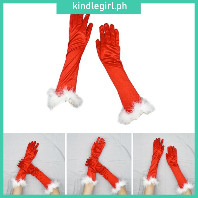 KING Adult Santa Glove Full Finger Mitten Christmas Gloves with ...