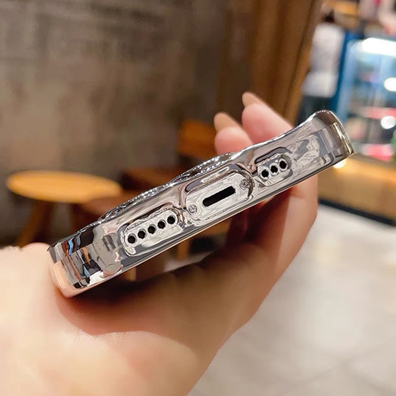 Hollow out Flower Pink Glitter Shiny iPhone Case For iPhone 15 Pro Max ...