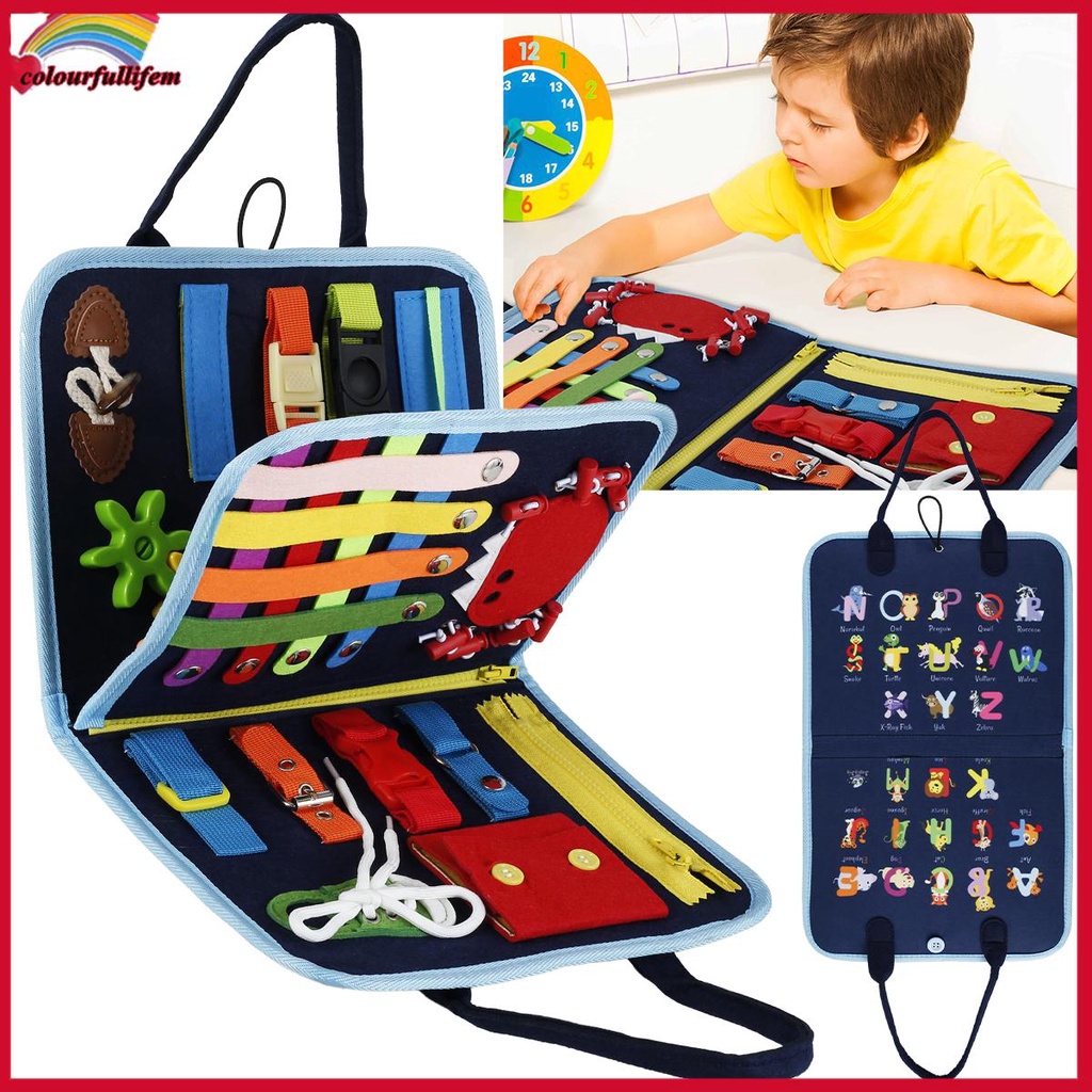 Toddler Busy Board Basic Life Skills Learning Early Educational ...