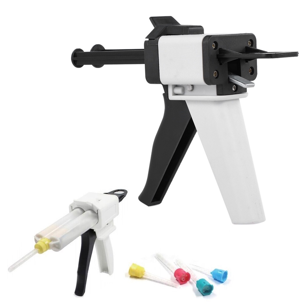 1:1 /2:1 Dental Dispenser Gun Impression Mixing Dispensing Silicon ...