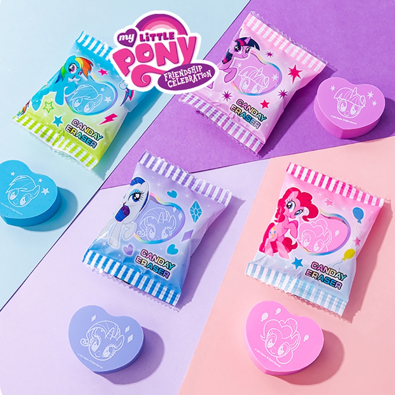 1PCS Cartoon My Little Pony Character Candy Colored Eraser Creative ...