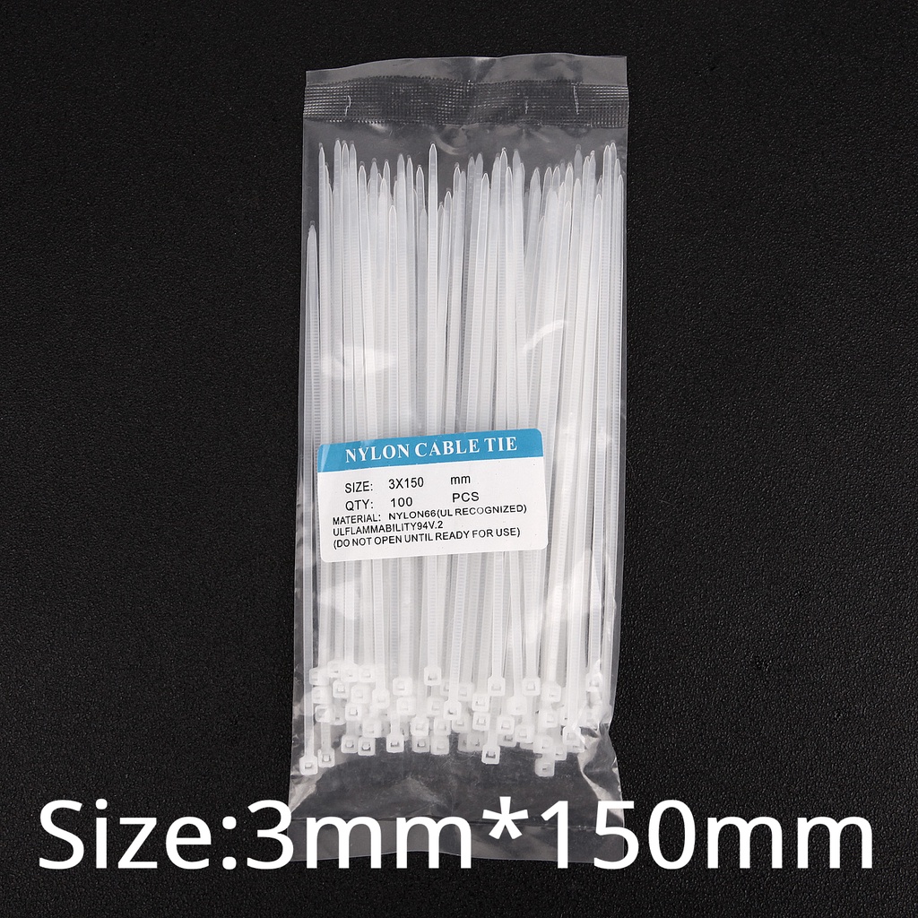 100Pcs Nylon Fixed Cable Ties with Screw Hole - Multipurpose Screw Hole Cable Ties - Self ...