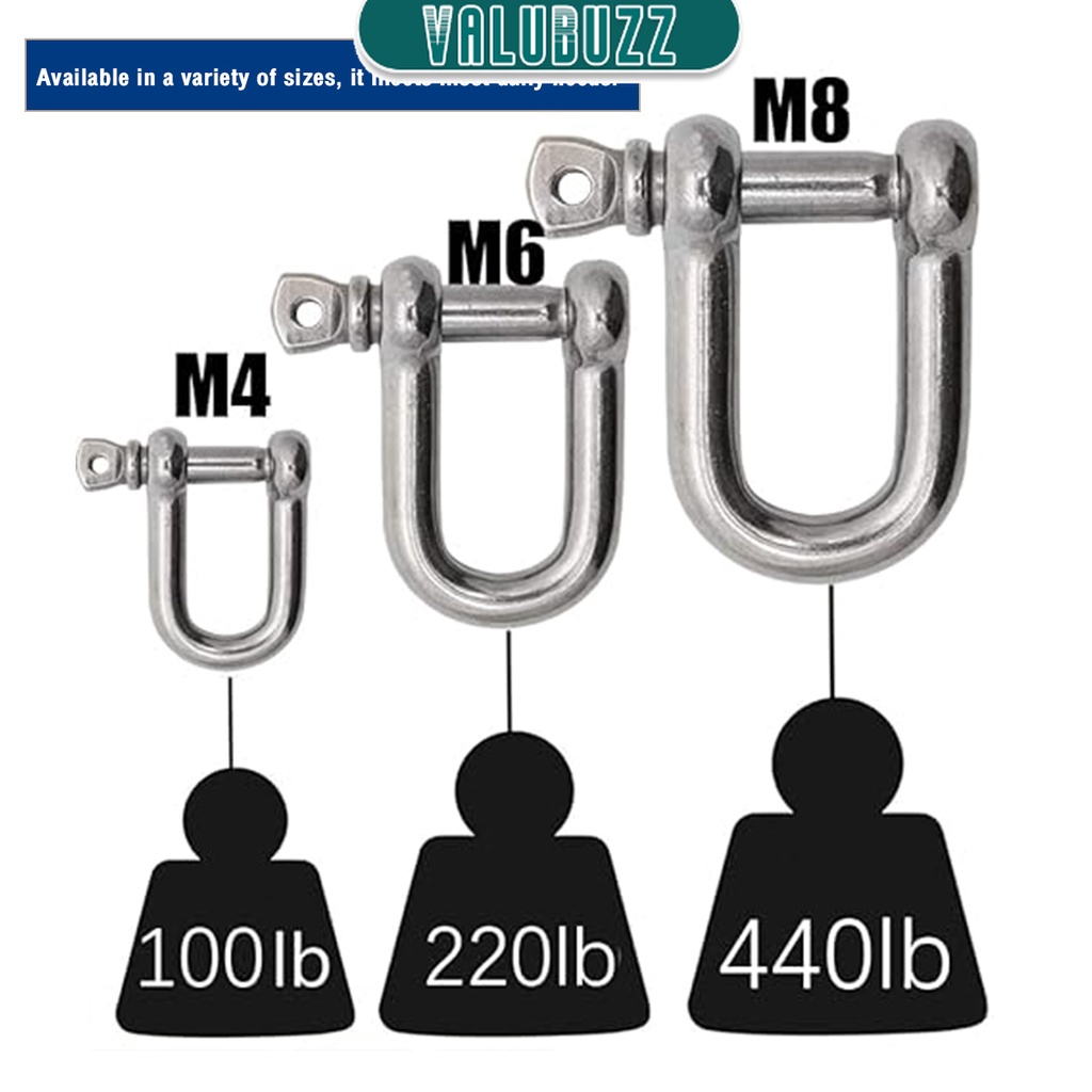 VLB D-type/U-type shackle lock bow shackle wire rope fastener hardware ...