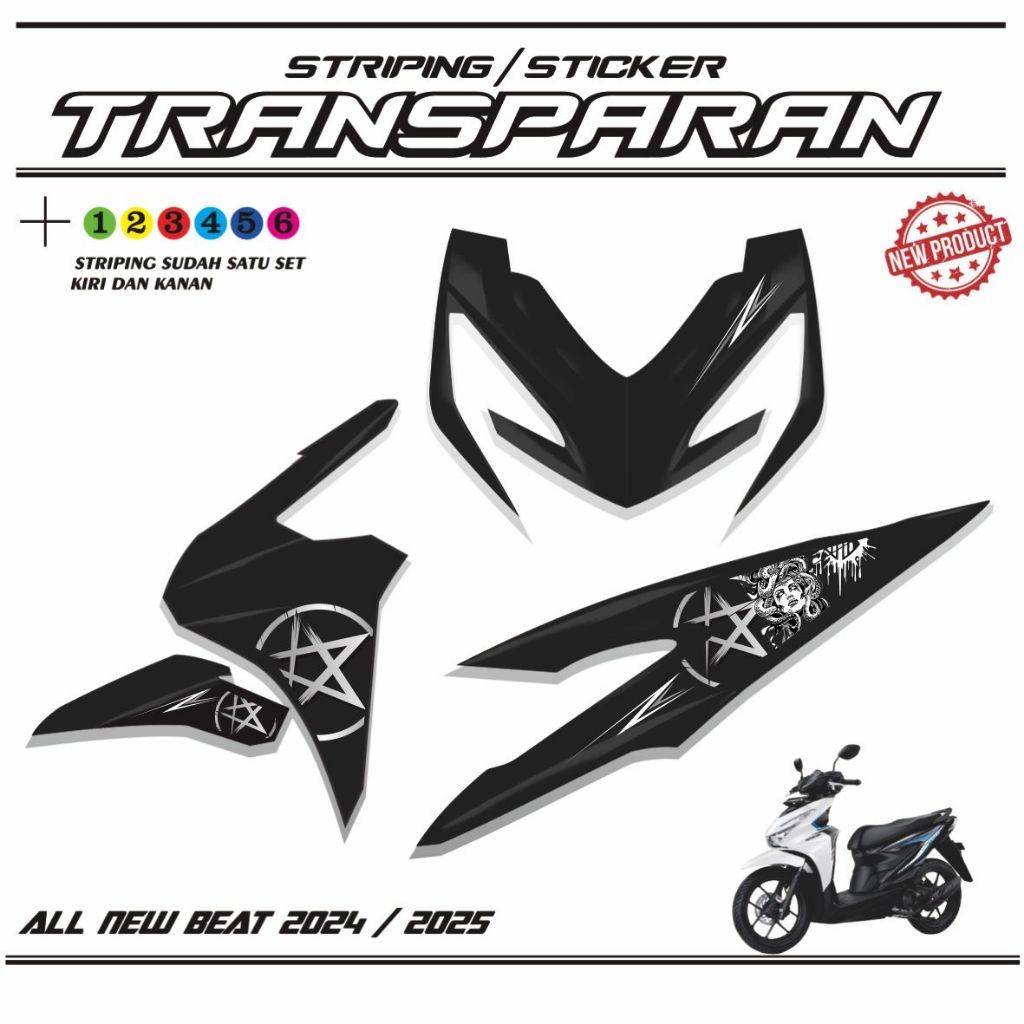 Deluxe NEW BEAT STICKER 2024 / BEAT STREET TRANSPARENT STRIPING 2025 ...