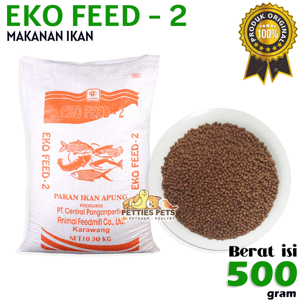 Pts Eko Feed 2 500 grams Freshwater Fish Pellets Floating Feed Catfish ...