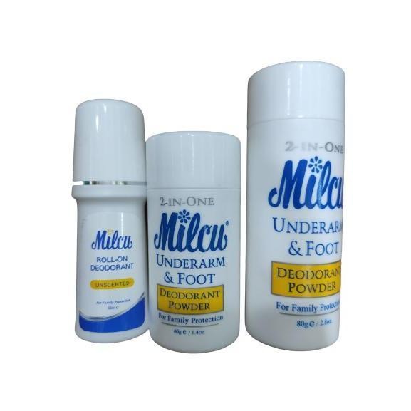 Milcu Underarm & Foot deodorant powder 80g / 40g | Shopee Philippines