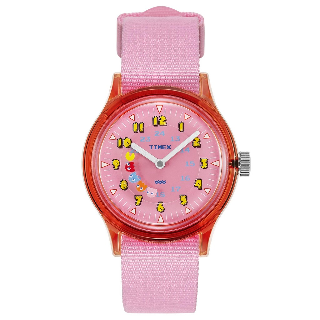 [TIMEX] Watch PAC MAN Camper Resin Plastic Quartz 3 ATM Water Resistant ...