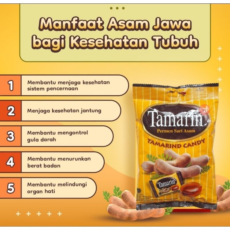 Tamarin Candy Tamarind Sari Flavored Candy Pouch - 135gr | Shopee ...