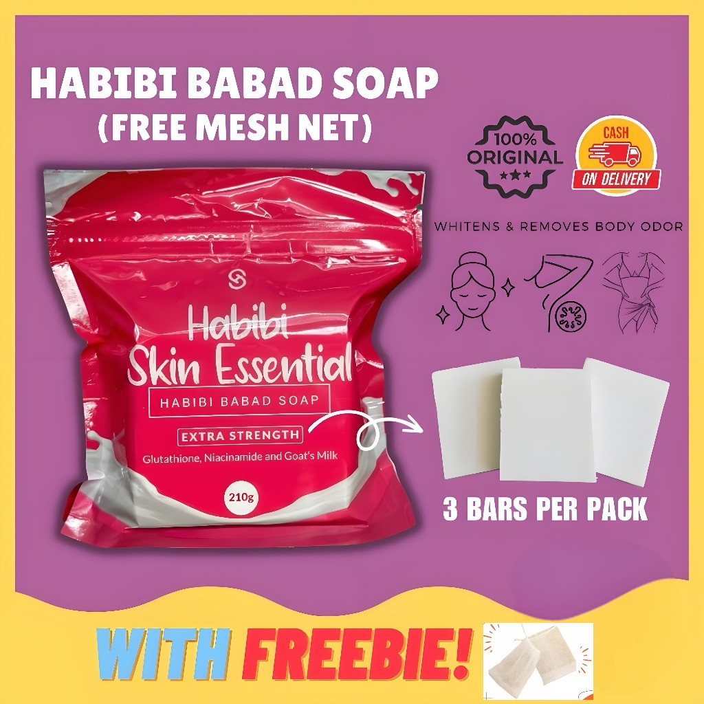 Habibi Babad Soap 3 pcs per pack soap Whitening 100% genuine 210g ...