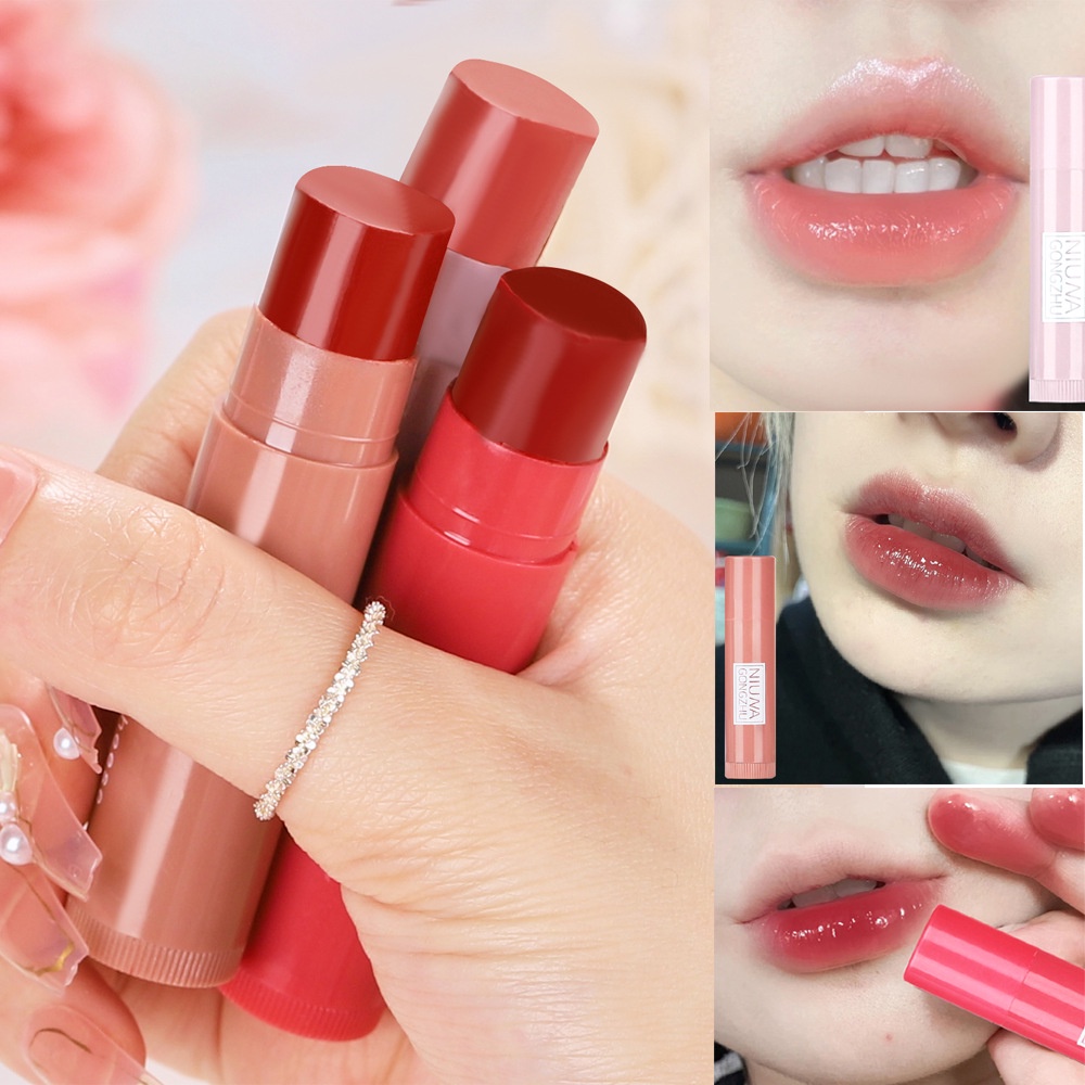 Cute Fruit Lip Balm Peach Tea Color Lip Gloss Natural Lasting ...
