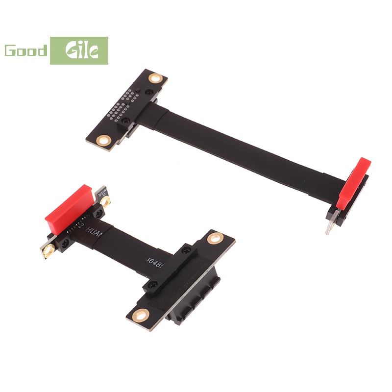 ShaOu PCIE X1 Riser Cable Dual 90 Degree Right Angle Extension Cable ...