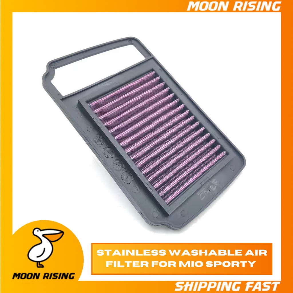 MIO SPORTY STAINLESS WASHABLE AIR FILTER FOR MIO SPORTY MOTORCYCLE ...